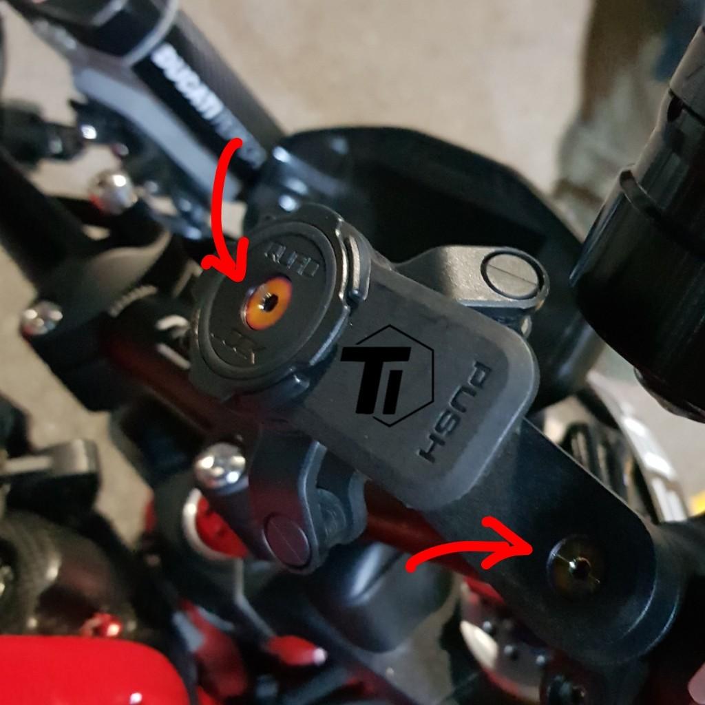 Titanium Bolt for Quad Lock Moto Quadlock 360 Brompton |Out Front Mount ...