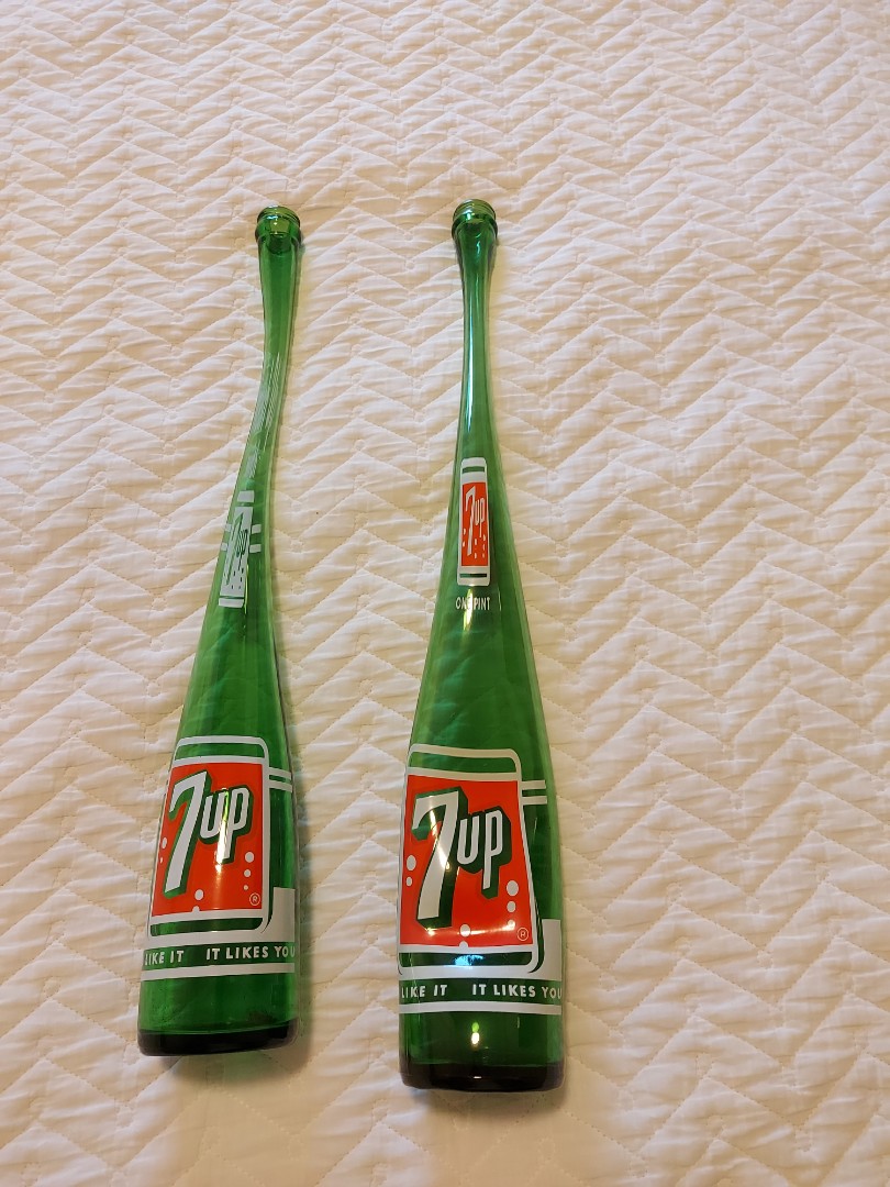 Unusual 7up glass bottle, Furniture & Home Living, Kitchenware ...