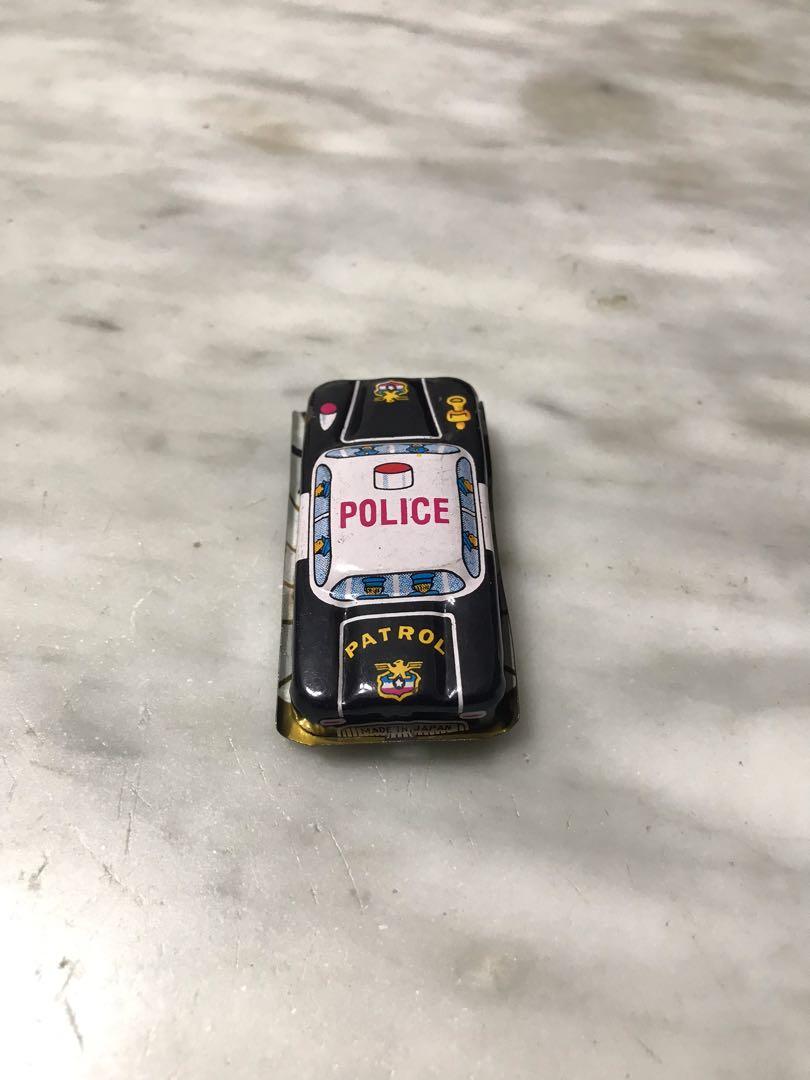 Vintage Japan Vintage Tin Mini Police Car, Hobbies & Toys, Collectibles ...