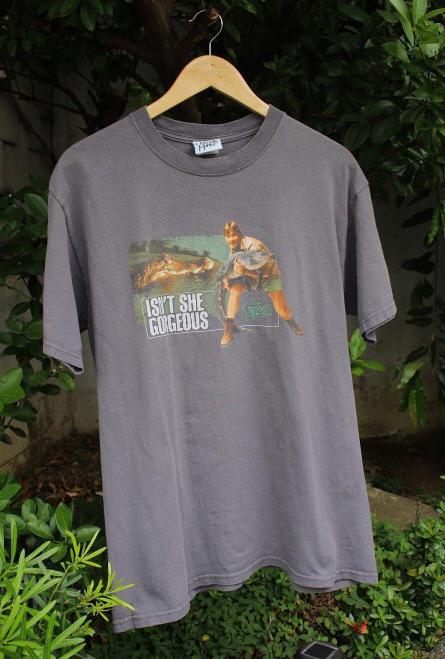 Vintage Steve Irwin The Crocodile Hunter Tee, Men's Fashion, Tops ...