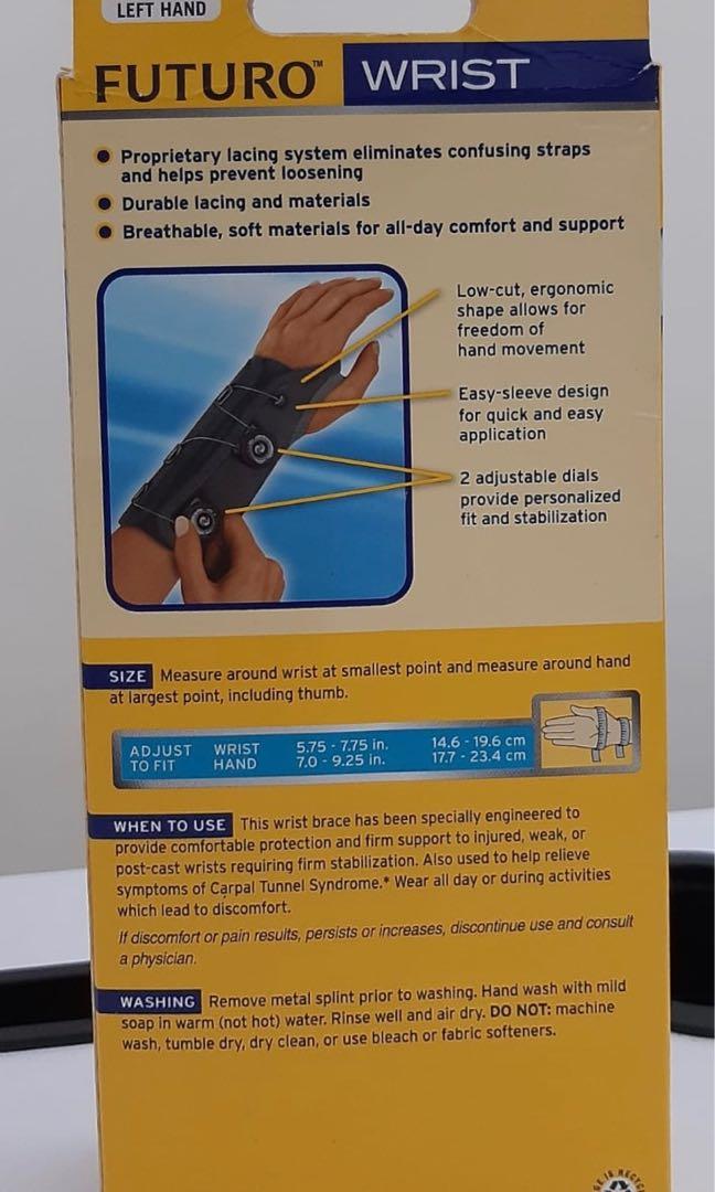 Wrist Stabilizer - 3M Futuro Custom Dial, Health & Nutrition, Braces ...
