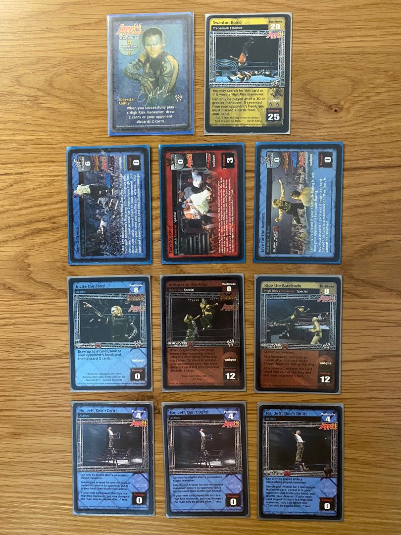 WWE Jeff Hardy Cards, Hobbies & Toys, Toys & Games on Carousell