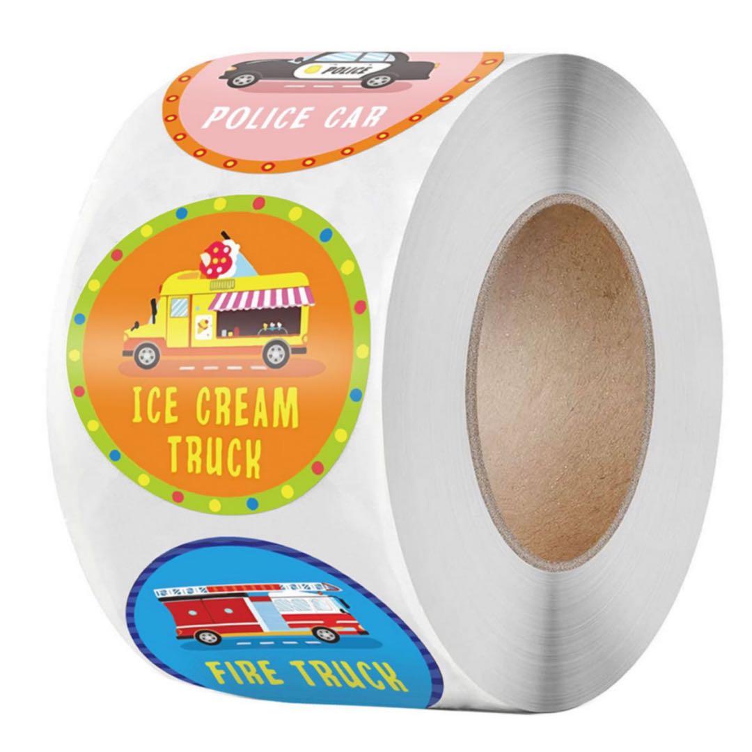 Cartoon Vehicle Trucking Label Stickers, Hobbies & Toys, Stationery ...