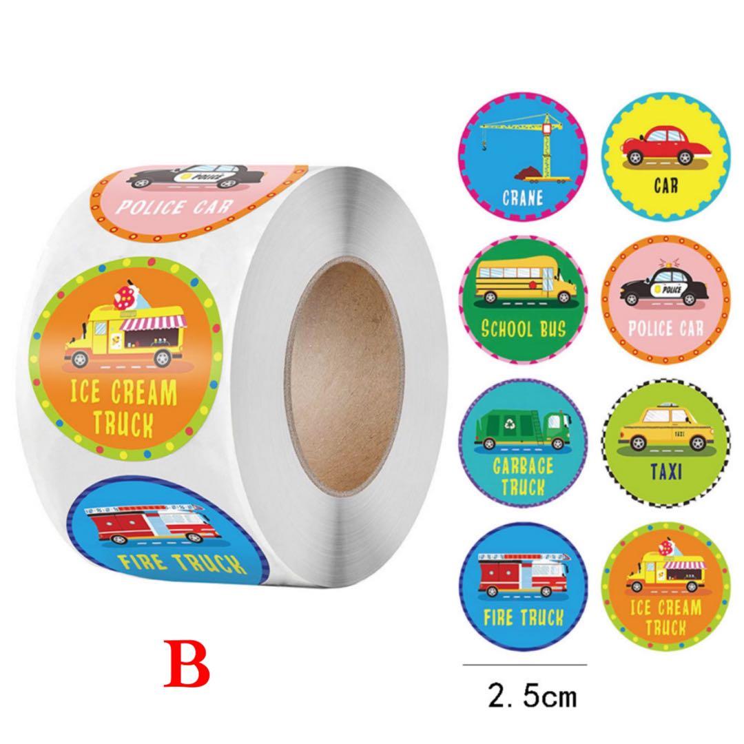 Cartoon Vehicle Trucking Label Stickers, Hobbies & Toys, Stationery ...