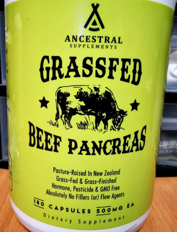 Ancestral Supplements Grass Fed Pancreas (180 Capsules), Everything ...