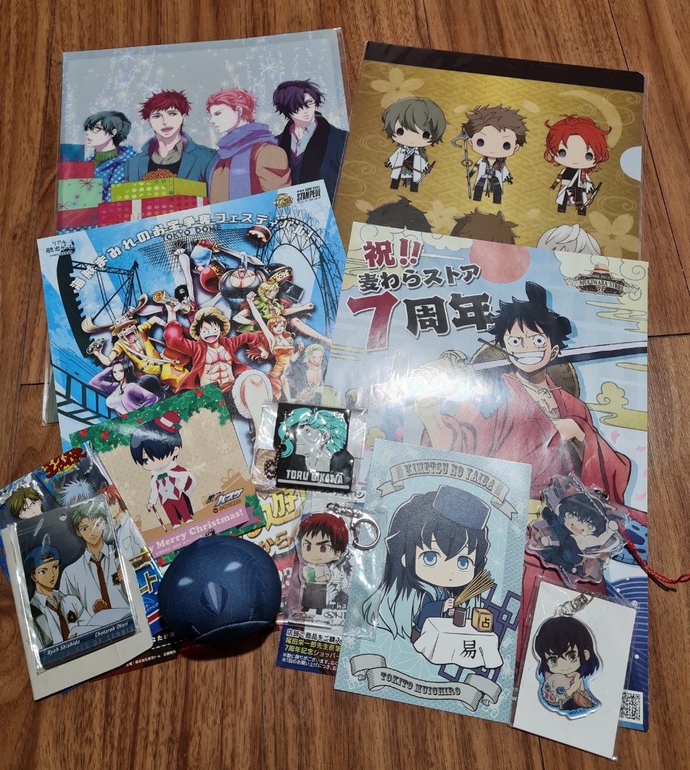 Assorted Anime Merchandise Kimetsu no Yaiba, One Piece, Kuroko no ...
