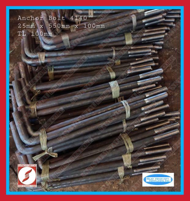 ASTM 4140 Anchor Bolt, Commercial & Industrial, Construction & Building ...