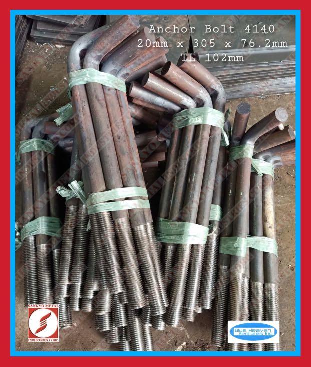 ASTM 4140 Anchor Bolt, Commercial & Industrial, Construction & Building ...