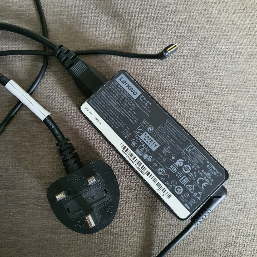 Authentic Lenovo Thinkpad Charger, Computers & Tech, Parts ...