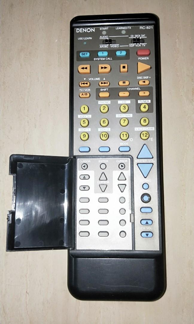 Denon remote control RC-821, Electronics, Audio on Carousell