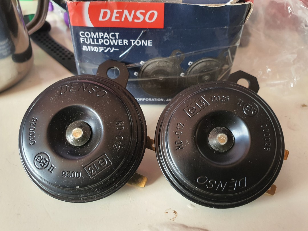 Denso 12V Compact Full Power Tone, Motorcycles, Motorcycle Accessories ...