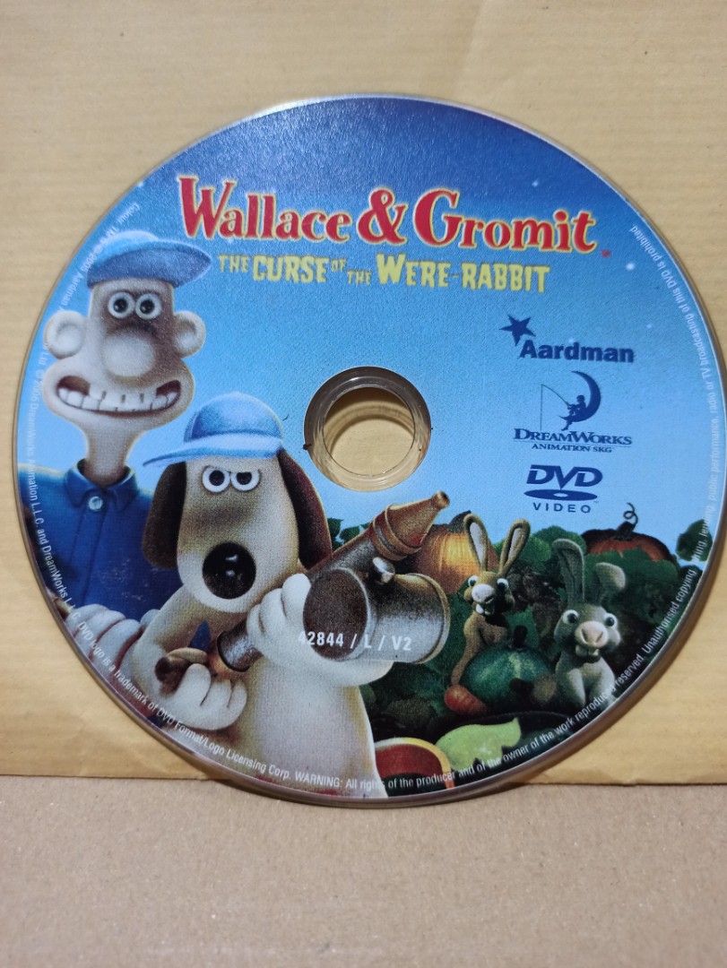 DVD Wallace & Gromit The Curse of the Were - Rabbit language have ...