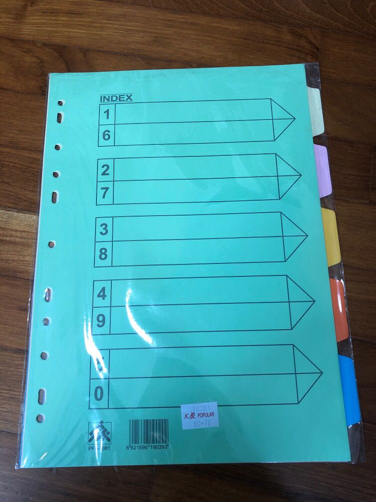 File divider, Hobbies & Toys, Stationery & Craft, Art & Prints on Carousell