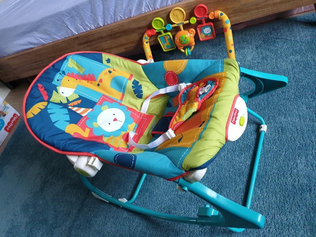 Fisher Price Baby-to-Toddler Rocker (Giraffe, Elephant, Lion) - Will ...