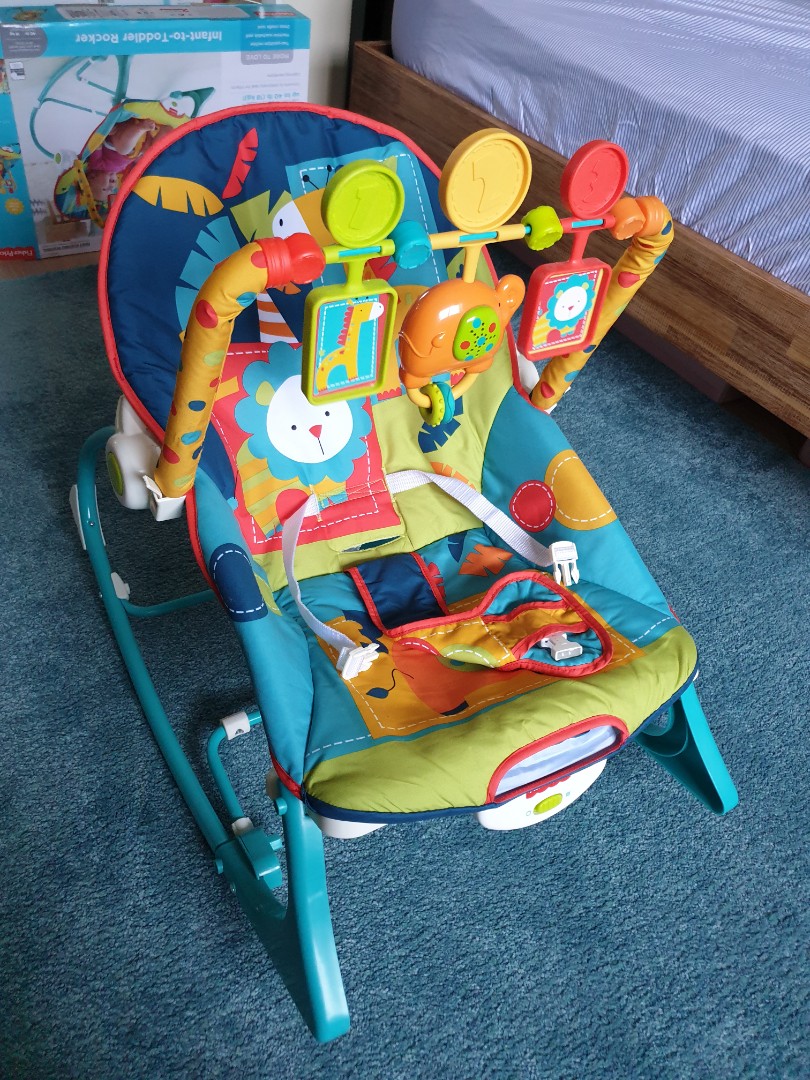 Fisher Price Baby-to-Toddler Rocker (Giraffe, Elephant, Lion) - Will ...