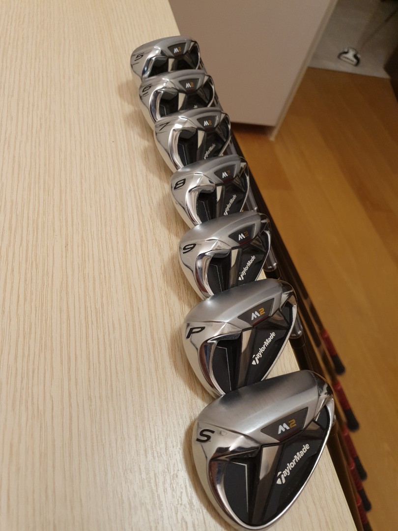 Full set of Taylormade M2 irons, Sports Equipment, Sports & Games, Golf ...