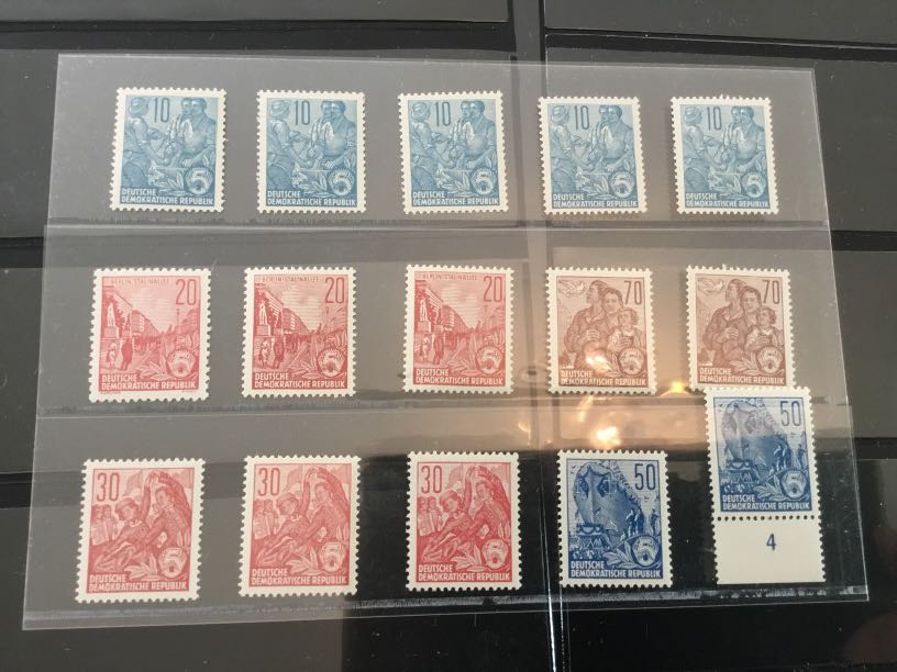 Germany stamps DDR Workers 1953-60 duplicates mint (A), 興趣及遊戲, 收藏品及紀念品 ...