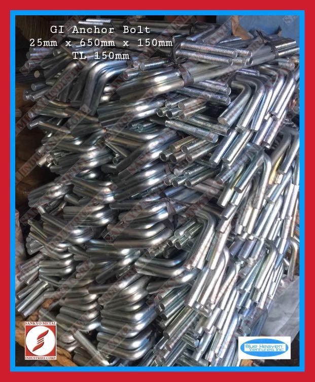 GI Anchor Bolt , J bolt , Jbolt , bolt , Galvanized Iron anchor bolt ...
