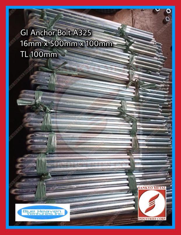 GI Anchor Bolt , J bolt , Jbolt , bolt , Galvanized Iron anchor bolt ...