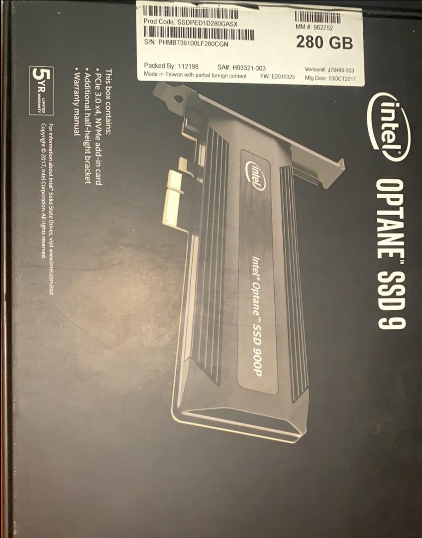 Intel OPTANE 900P SSD 280G PCIE 3.0x4 Optane memory best storage technology in the world ...