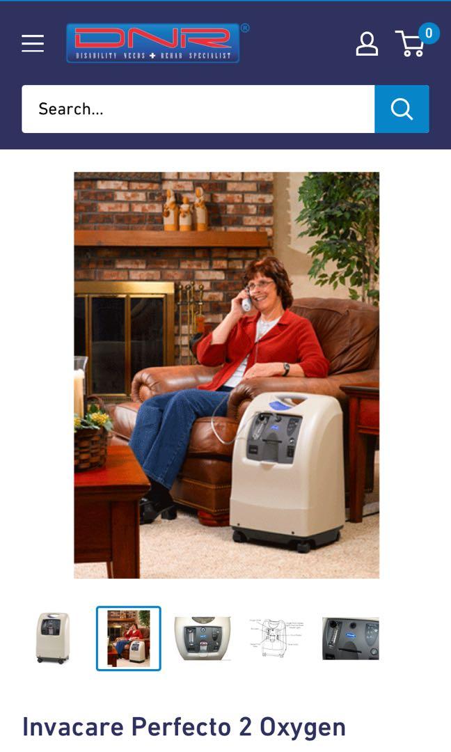 Invacare Perfecto 2 Oxygen Concentrator, Health & Nutrition, Health ...