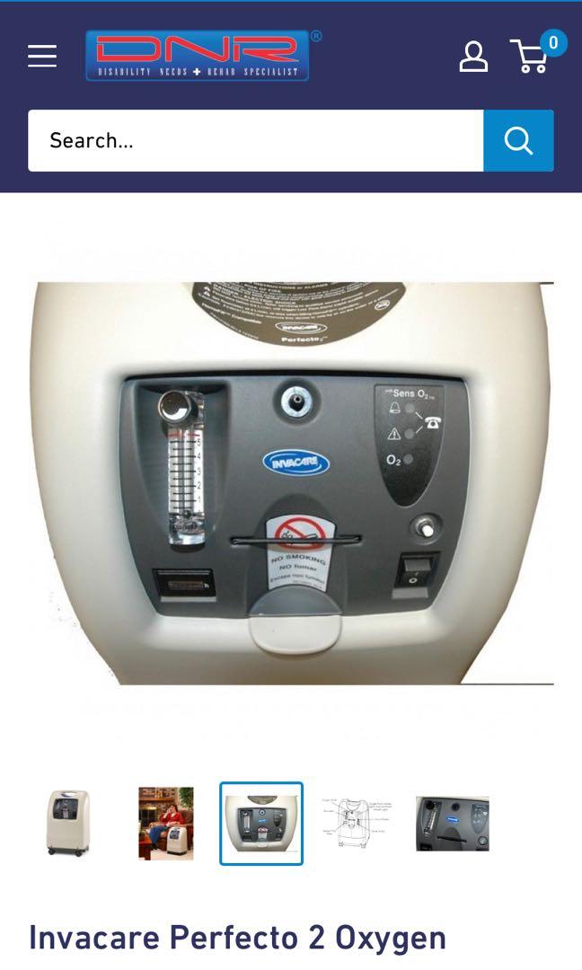 Invacare Perfecto 2 Oxygen Concentrator, Health & Nutrition, Health ...