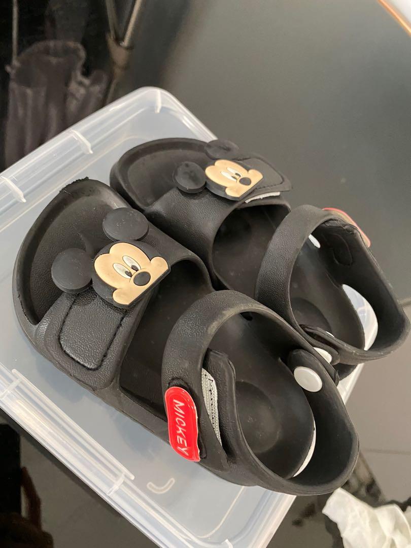 Mickey Mouse Sandal, Babies & Kids, Babies & Kids Fashion on Carousell