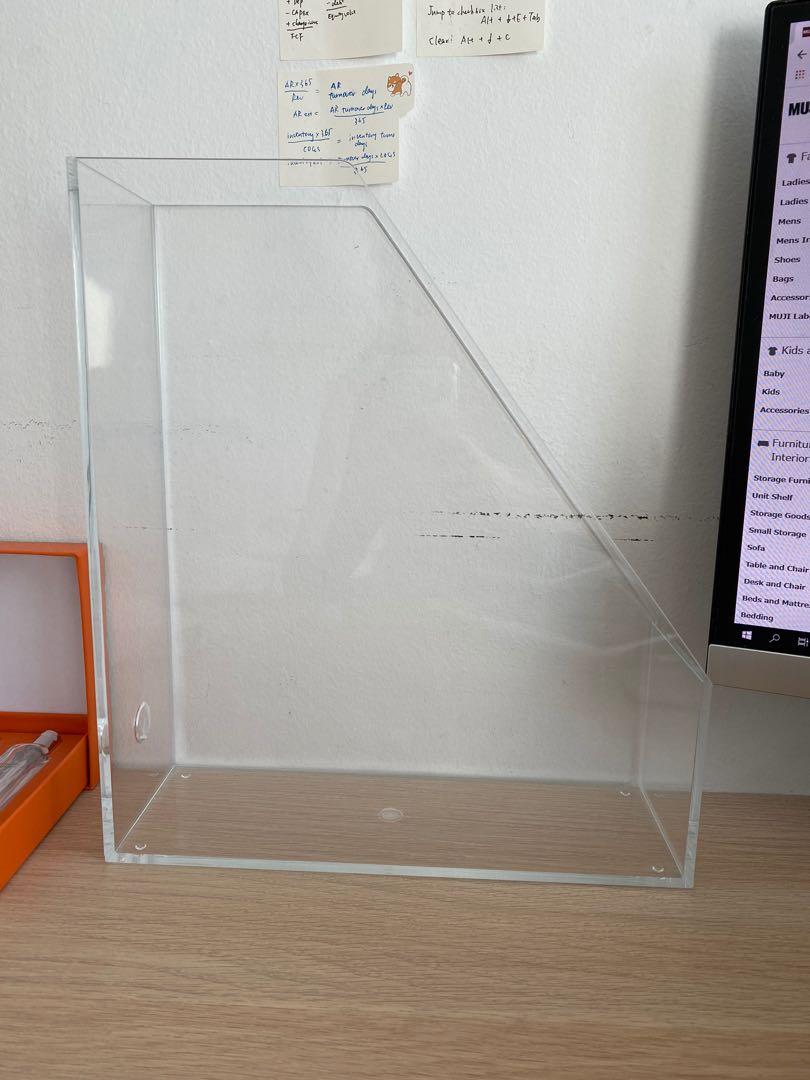 Muji stand file box A4 size, Hobbies & Toys, Stationery & Craft ...