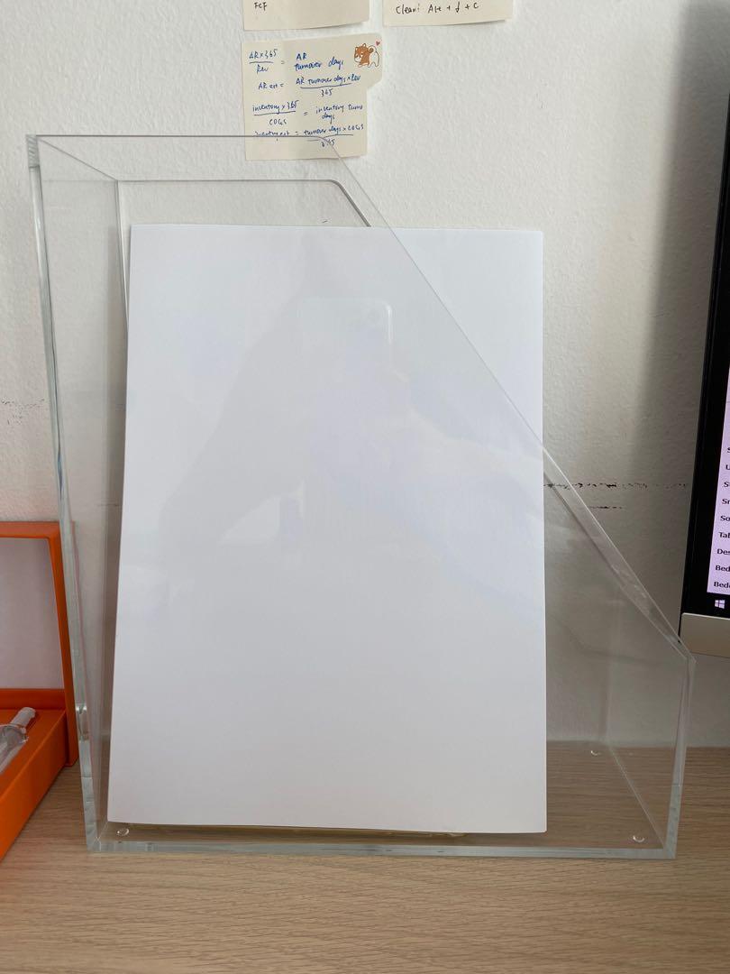 Muji stand file box A4 size, Hobbies & Toys, Stationery & Craft ...