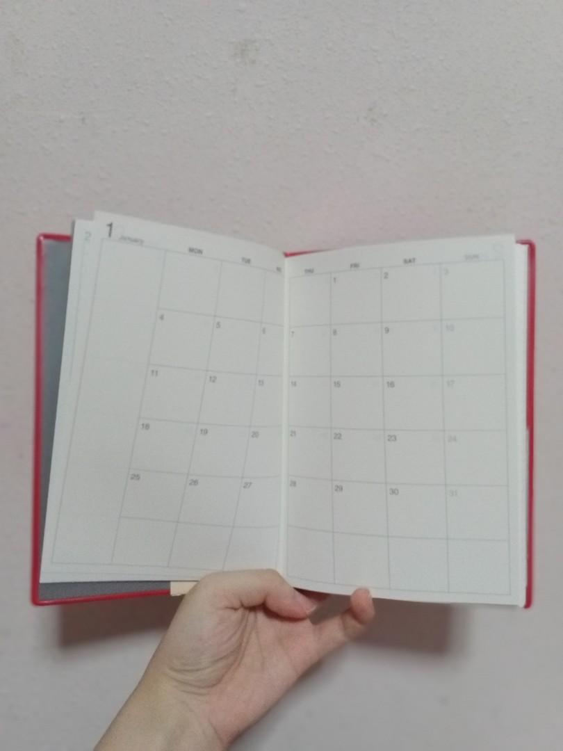 Muji Weekly Planner 2021 Red, Hobbies & Toys, Stationery & Craft ...