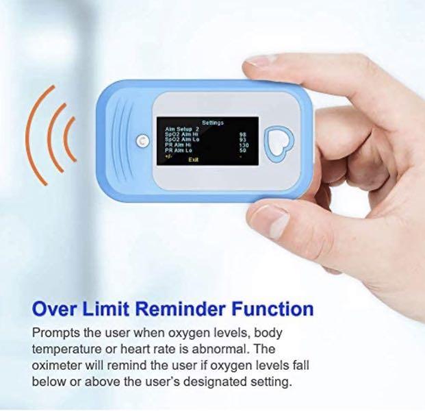 Oxygen Saturation Monitor, MED LINKET AM801 5 in 1 Pulse Oximeter ...