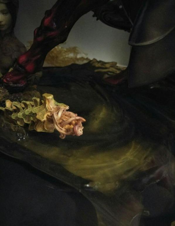 RARE FEWTURE ARTSTORM TAKAYUKI TAKEYA PREDATOR ON ALIEN HORSE STATUE ...