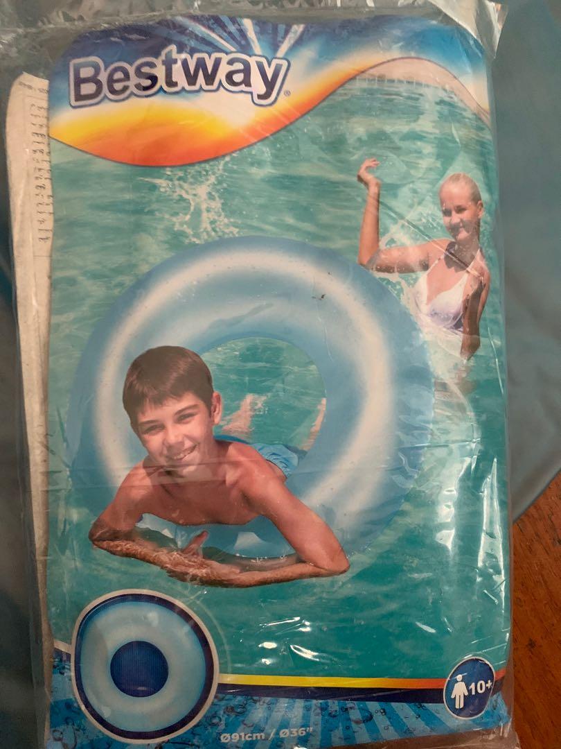 Round inflatable donut floater salbabida, Sports Equipment, Sports ...