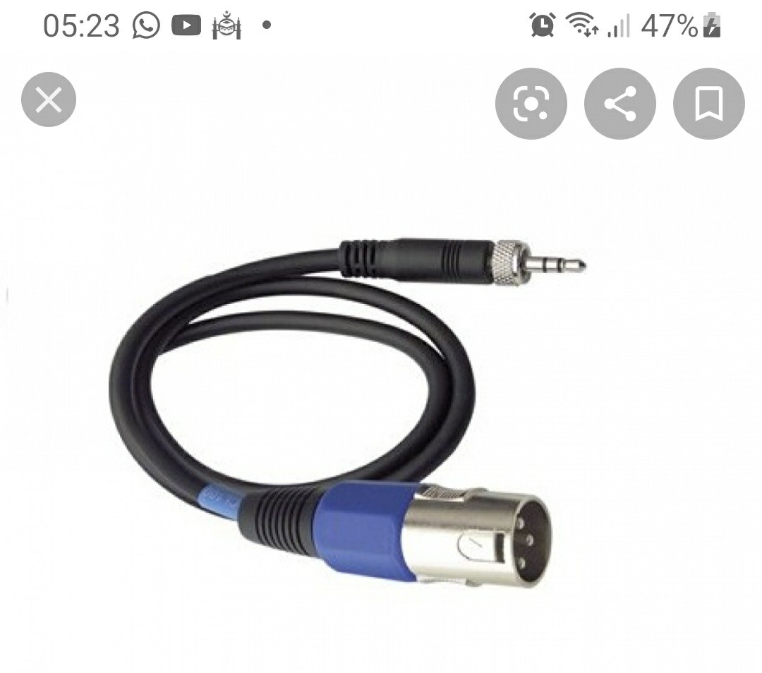 sennheiser CL 100 SK EK 100 3.5mm to male XLR original cable, Audio ...