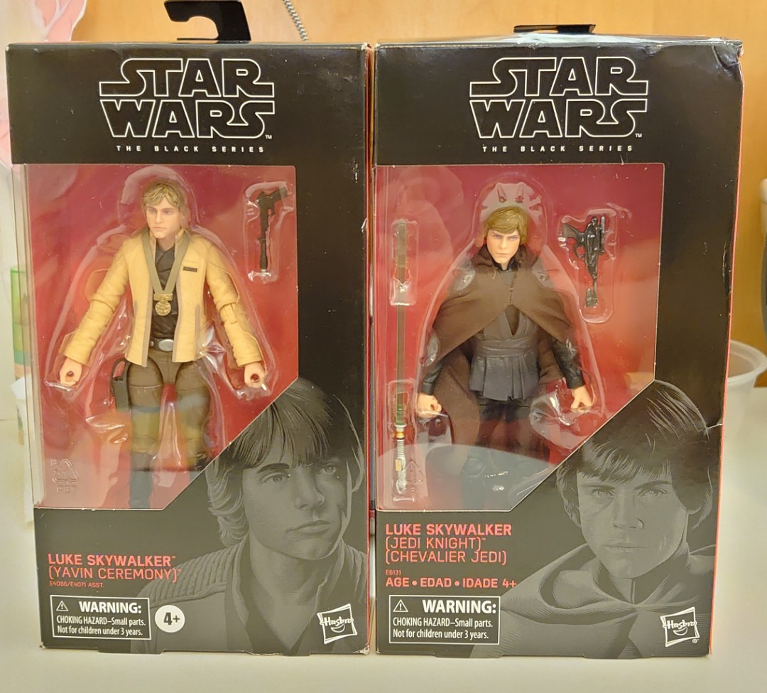 Star Wars Black Series Set: Luke Skywalker Jedi Knight and Yavin ...