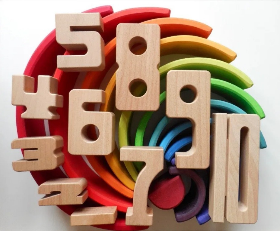 Sumblox Sumblocks 32 pieces Wooden Math Numeracy Numbers Building Block ...