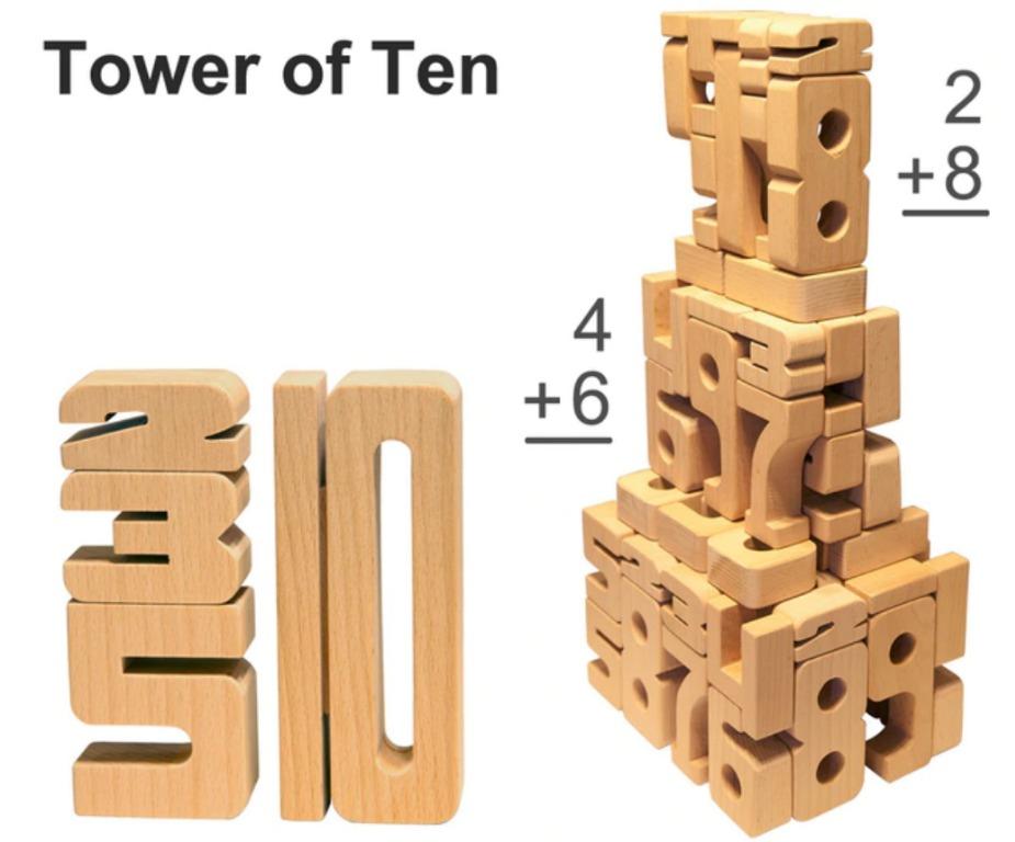 Sumblox Sumblocks 32 pieces Wooden Math Numeracy Numbers Building Block ...