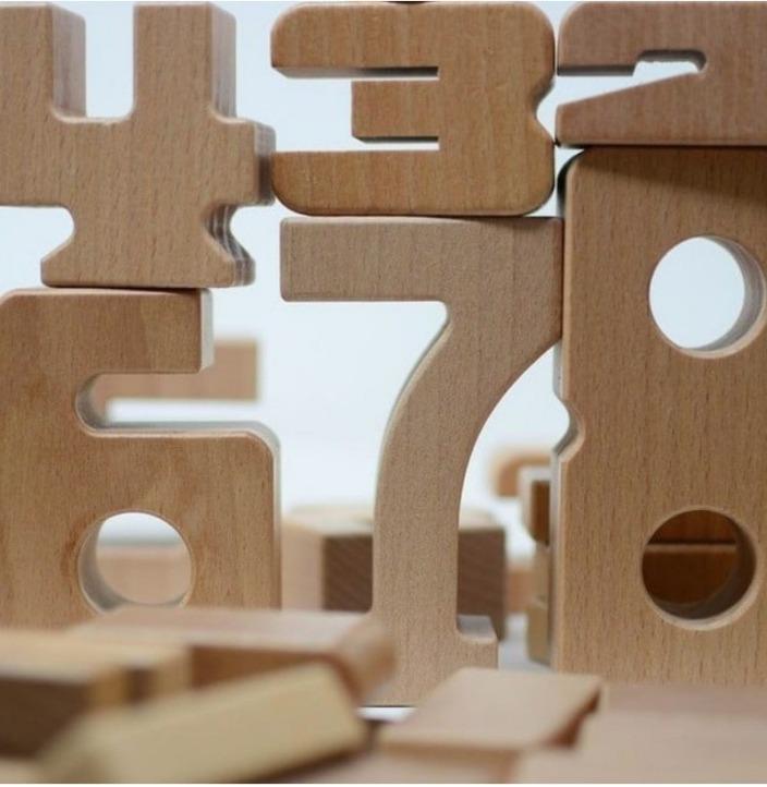 Sumblox Sumblocks 32 pieces Wooden Math Numeracy Numbers Building Block ...