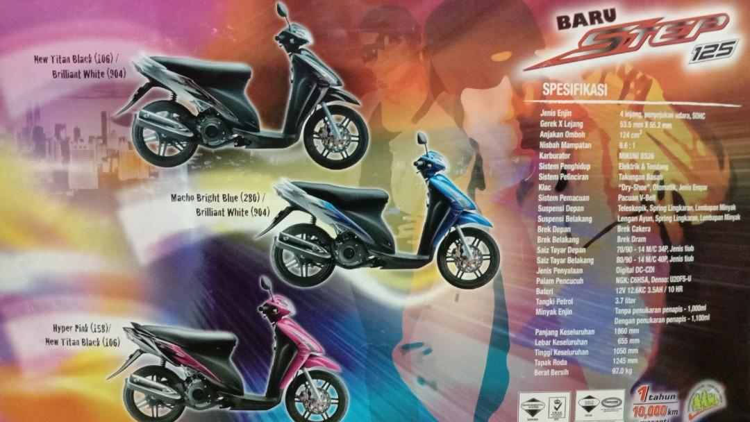 Suzuki Step 125 coverset original, Motorbikes on Carousell