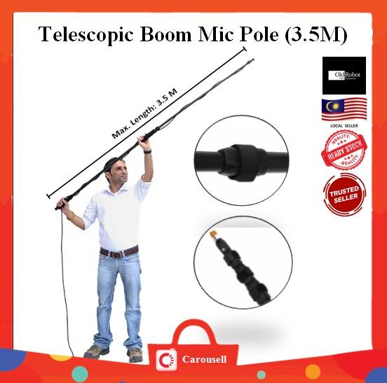 Telescopic Boom Mic Pole (3.0M), Photography, Photography Accessories ...