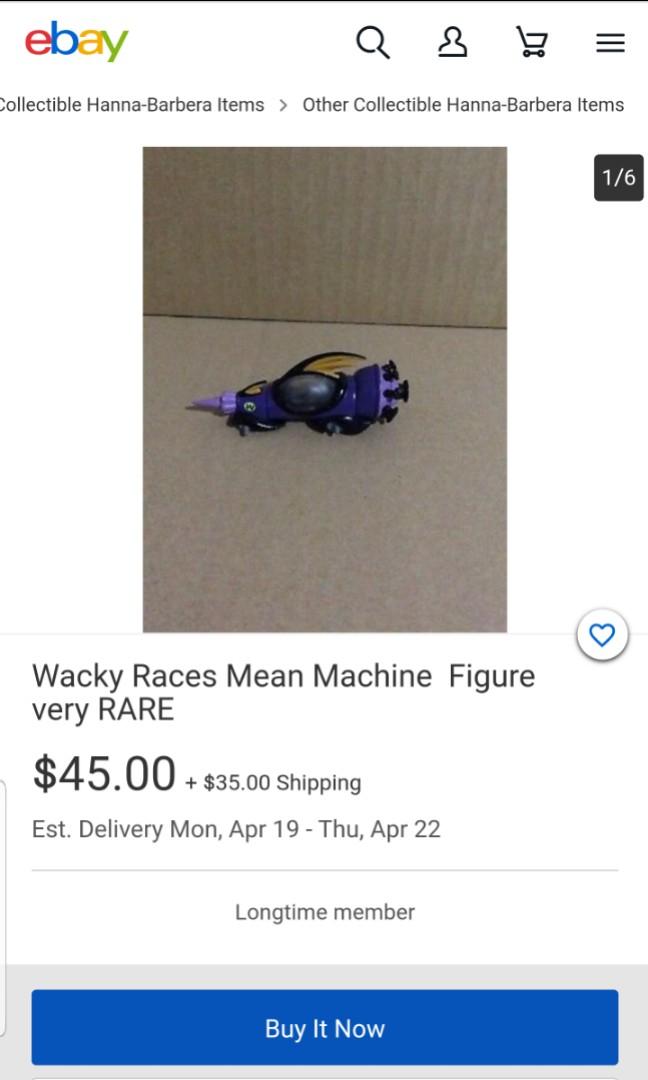 2000 Wacky Races Mean Machine Hanna-Barbera Bandai gashapon extremely ...