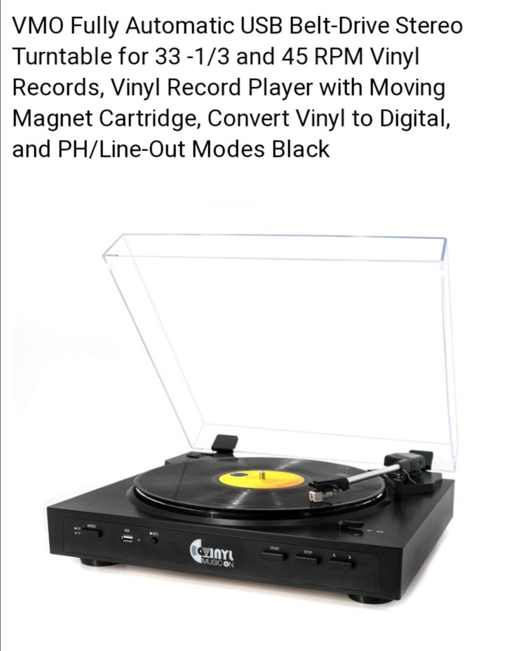 VINYL MUSIC ON FULLY AUTOMATIC TURNTABLE MODEL:VMO-012, Hobbies & Toys ...