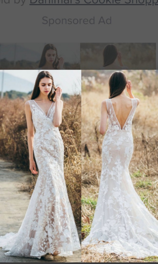 Wedding Gown ROM &Outdoor& Intimate Wedding, Women's Fashion, Dresses ...