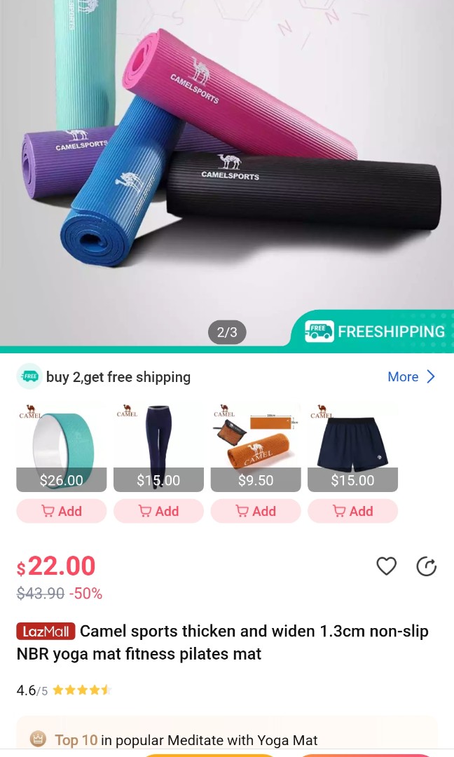 Yoga Map, Sports Equipment, Exercise & Fitness, Exercise Mats on Carousell