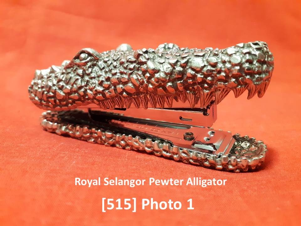[515] Royal Selangor Pewter Alligator Stapler, Hobbies & Toys ...