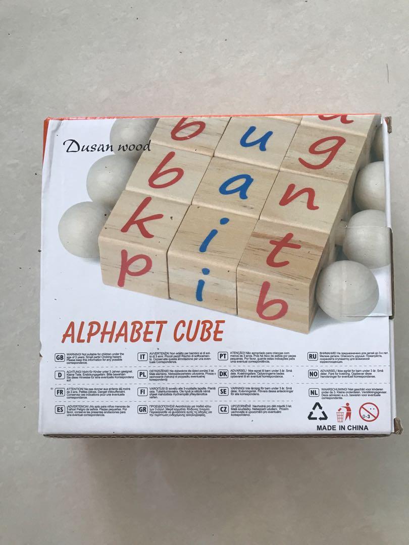 Alphabet cube English spelling game, Hobbies & Toys, Toys & Games on ...