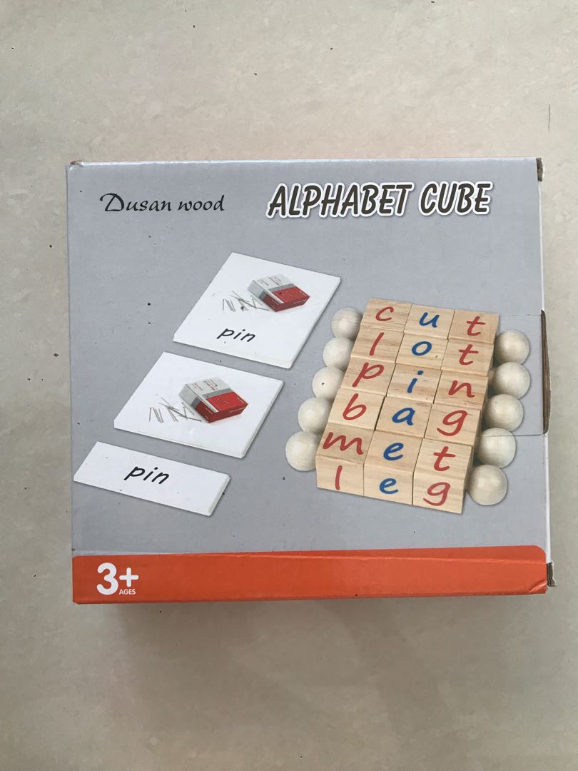 Alphabet cube English spelling game, Hobbies & Toys, Toys & Games on ...