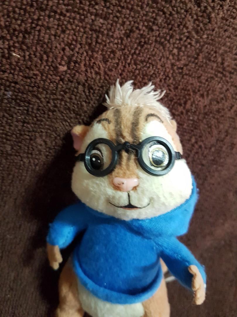 Authentic Mini Alvin and The Chipmunks - Simon Plush Soft Toy, Hobbies ...