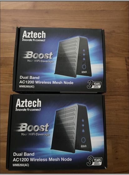 Aztech Dual Band AC1200 Wireless Mesh, Computers & Tech, Parts ...