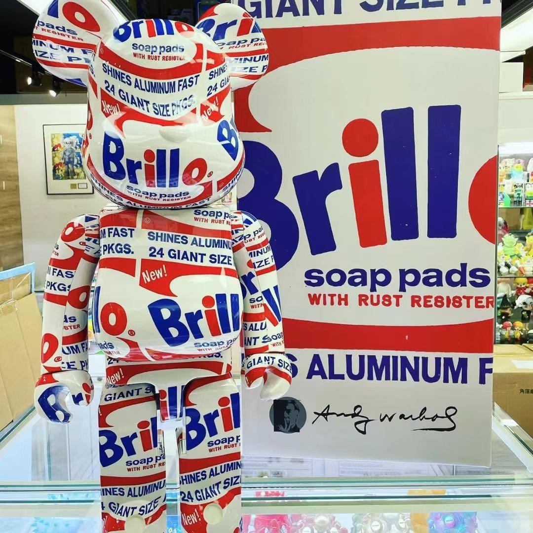 Bearbrick Andy Warhol Brillo 1000%, Hobbies & Toys, Toys & Games on ...